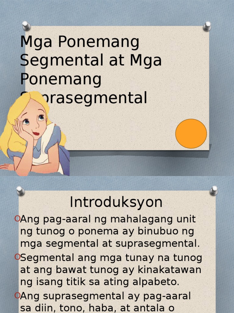 Fil 7 Segmental at Suprasegmental | PDF