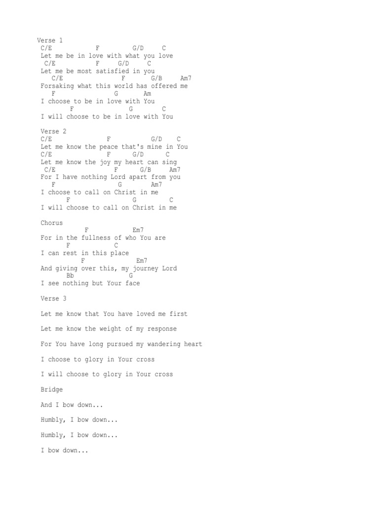 Choose Chords | PDF | Song Structure