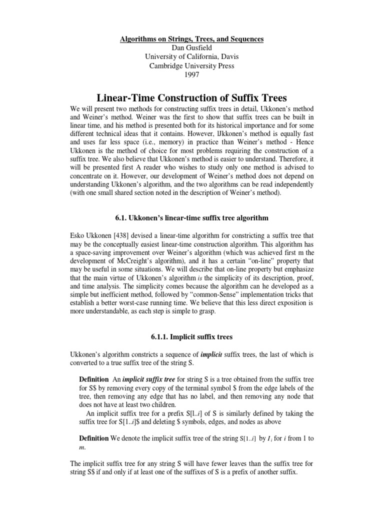 Ukkonen | Download Free PDF | String (Computer Science) | Time Complexity