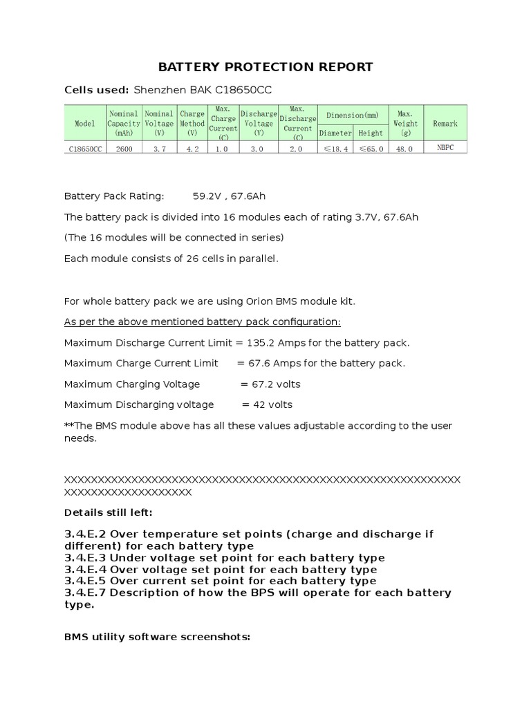 Battery Protection Report - 2015 | PDF