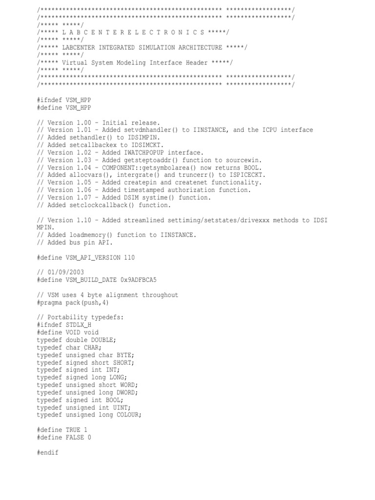 Proteus VSM SDK | PDF | Integer (Computer Science) | Programming Paradigms