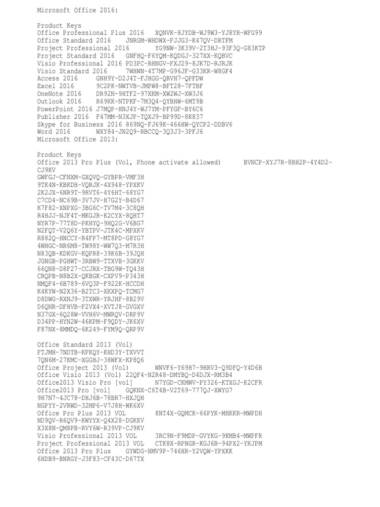 Ms Off License | PDF | Microsoft Office 2013 | Microsoft Office 2010