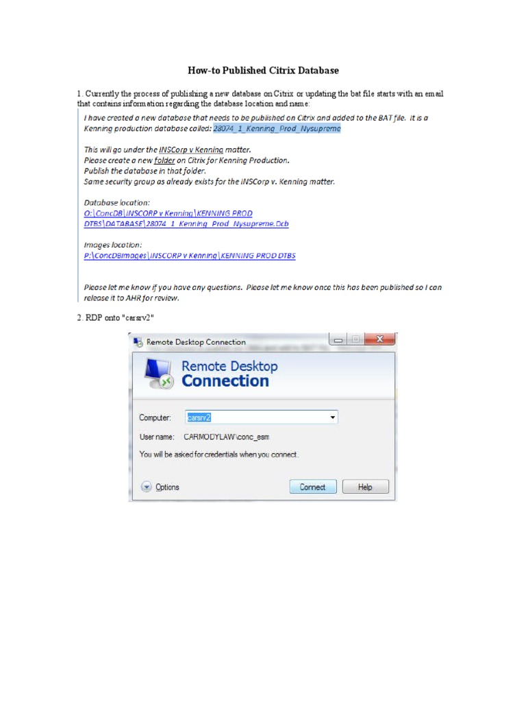 How To Publish Citrix Database | PDF | Icon (Computing) | Command Line ...