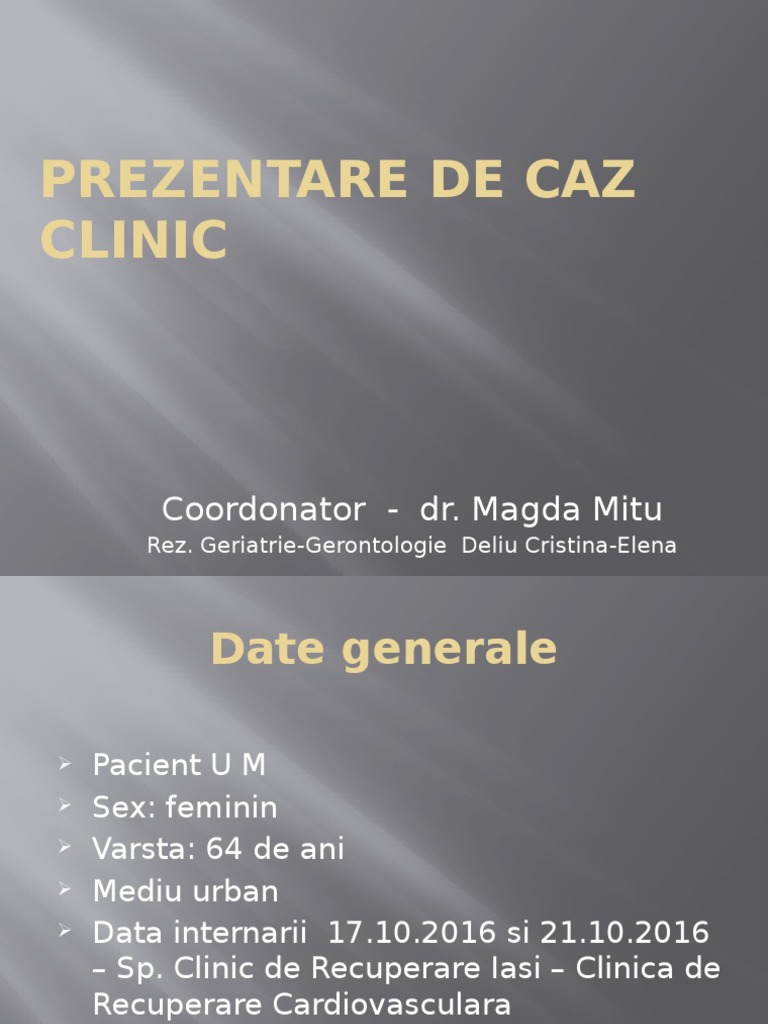 Prezentare de Caz Clinic | PDF