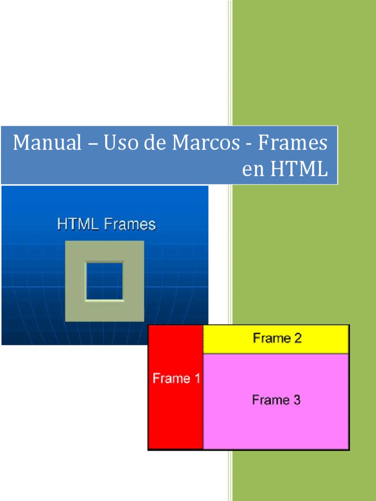 Introducción a los Marcos en HTML | PDF | Hipervínculo | HTML