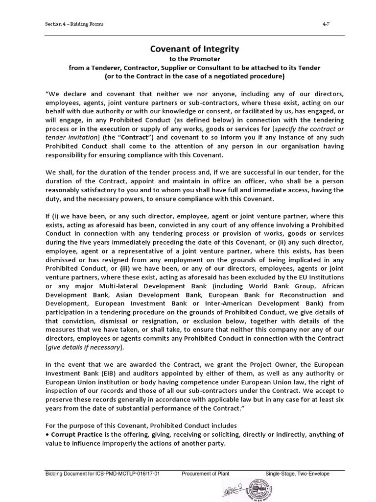 Covenant of Integrity | PDF | Treaty | European Union