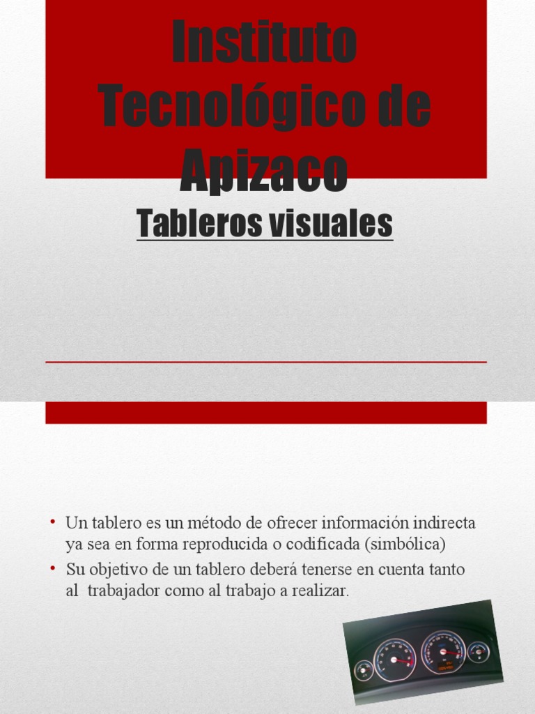 Tableros Visuales | PDF