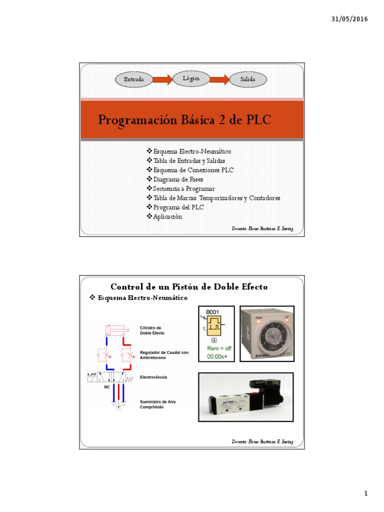 Programación Básica 2 de PLC | PDF | Ingeniería de Sistemas ...