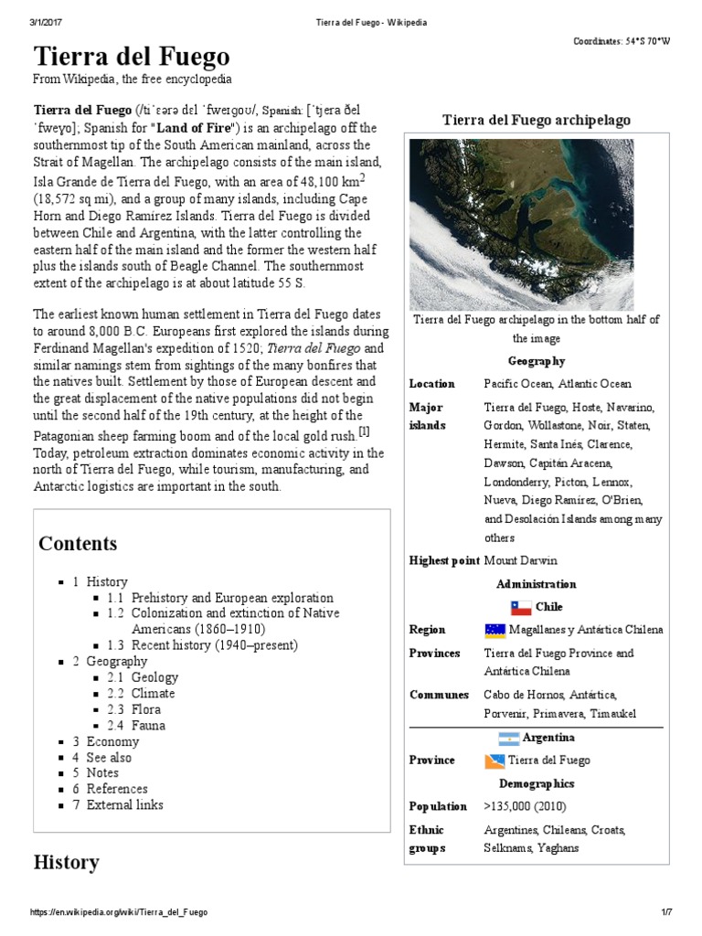Tierra Del Fuego | PDF | Nature