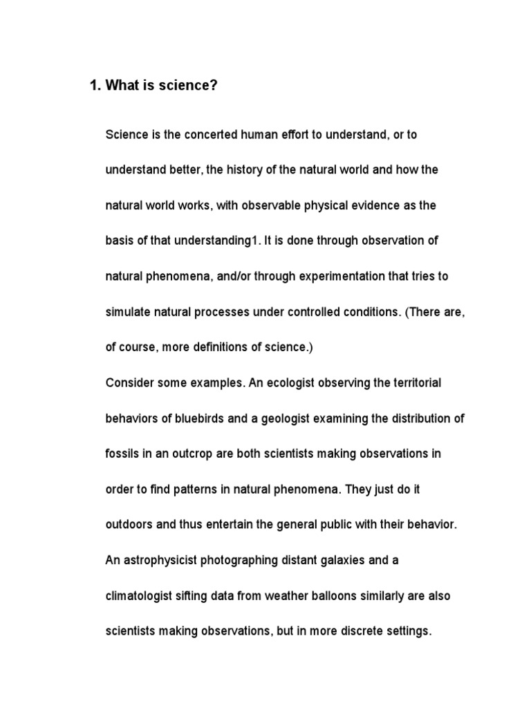 What Is Science | PDF | Observation | Experiment