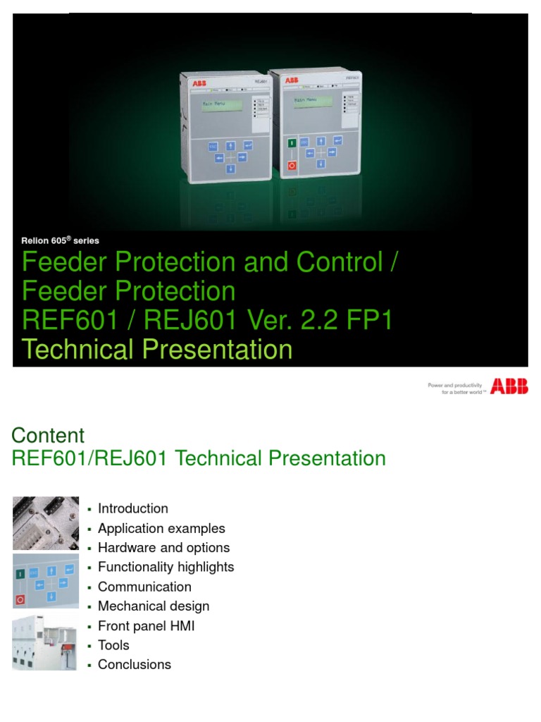 REF 601 RELAY Manual | PDF | Power Supply | User Interface