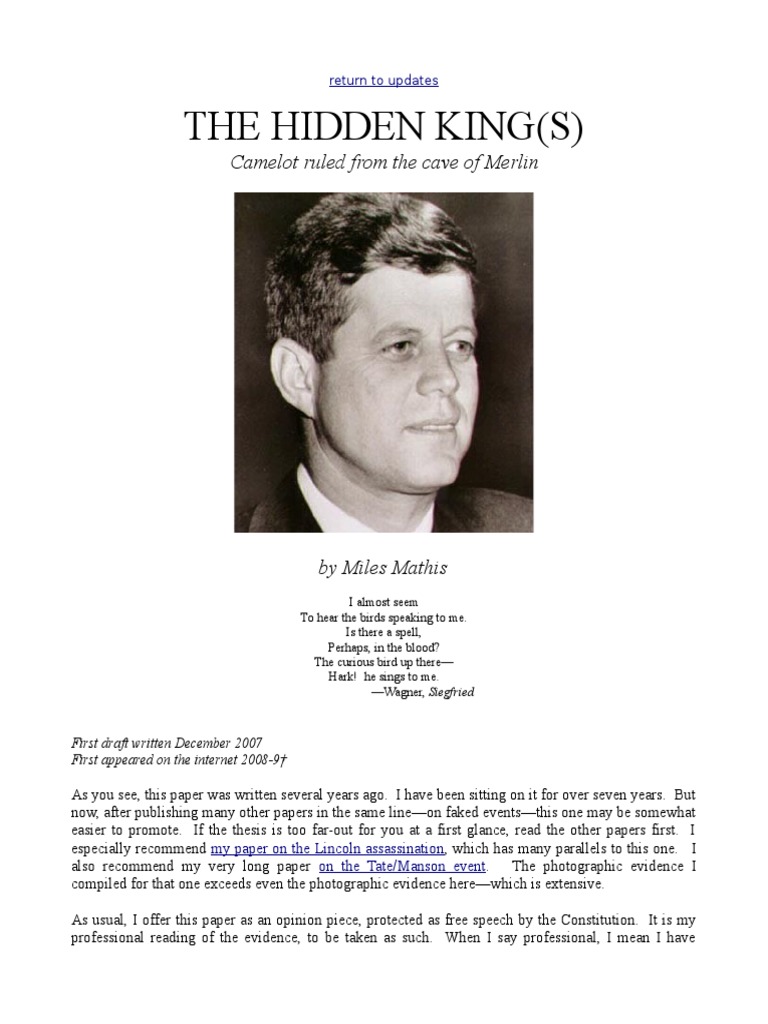 Miles W Mathis (Barindex2) | PDF | Lee Harvey Oswald | Eyebrow