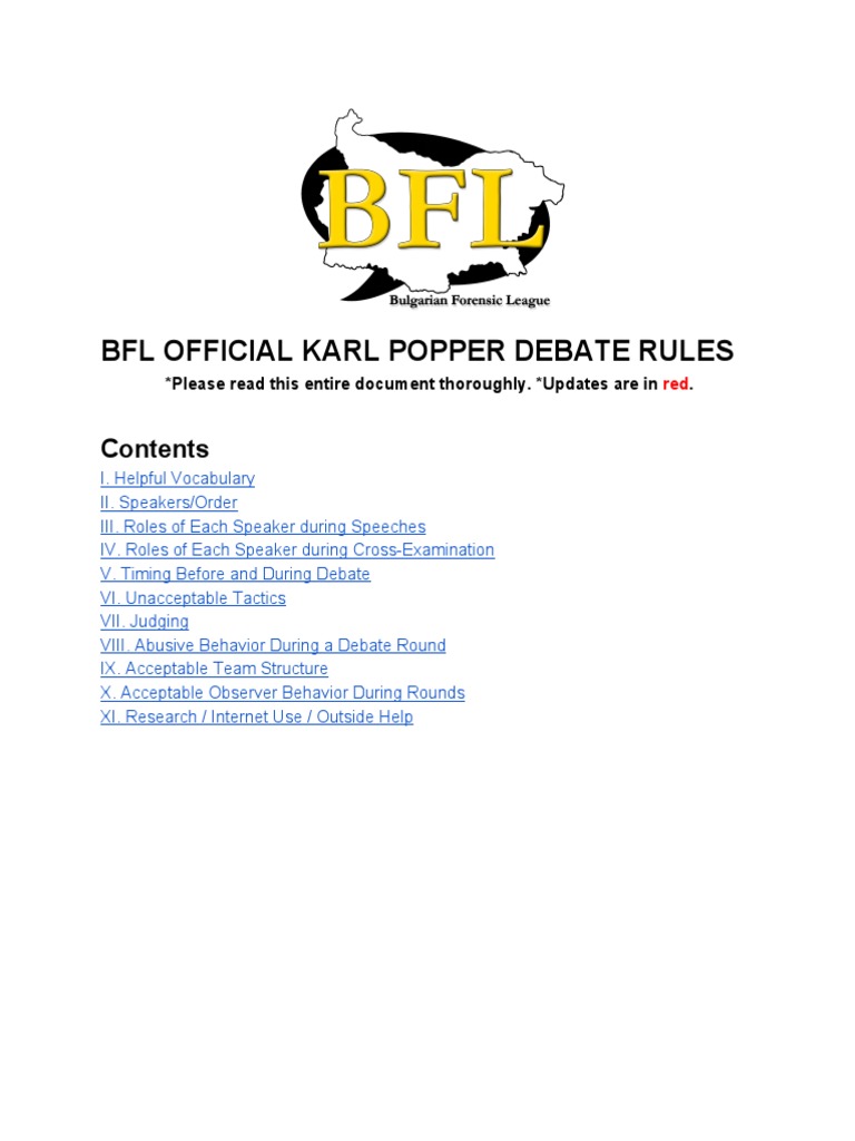 Karl Popper Debate Style | Epistemology | Politics