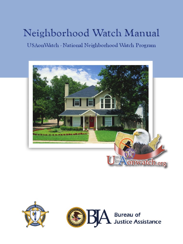 Neighborhood Watch Manual PDF | PDF | Crime Prevention | Identity Theft