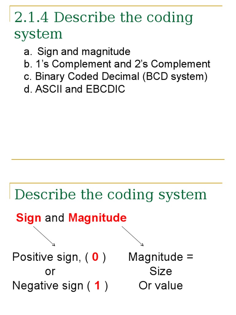 Binary Coding Systems Explained | PDF | Binary Coded Decimal | Ebcdic