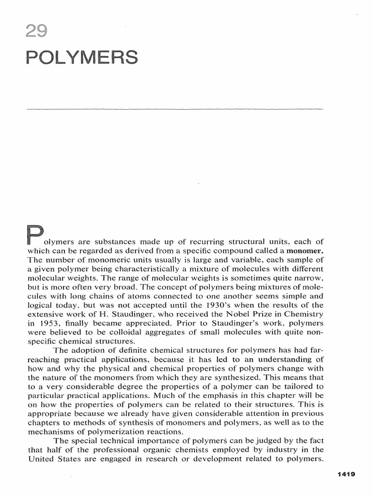 Polymers PDF | PDF | Cross Link | Polymers