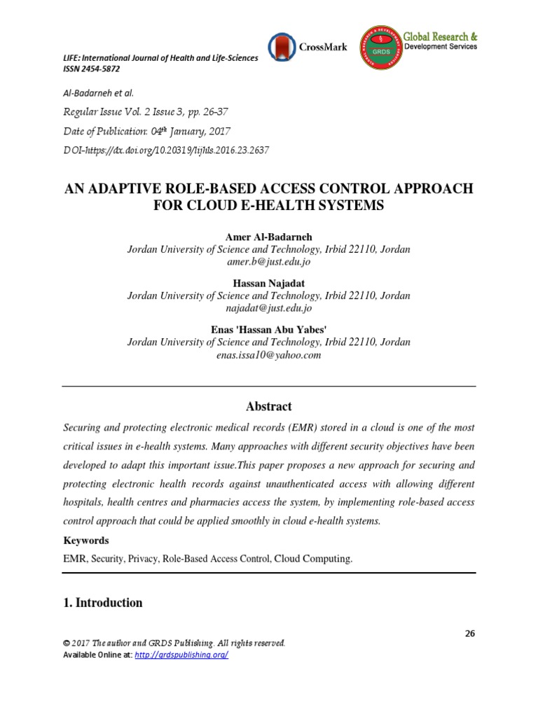 Implementing Auditing Mechanisms For Role-based Access Control In Clou – peerdh.com