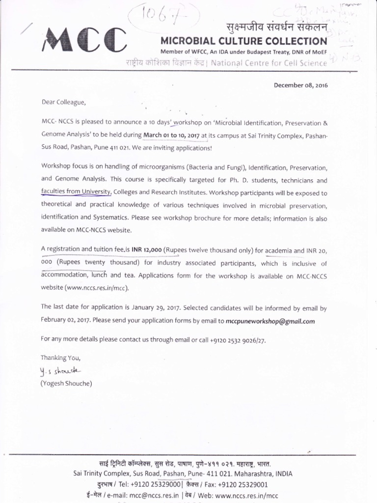 Microbial Culture Collection Workshop | PDF | Clinical Pathology | Biology