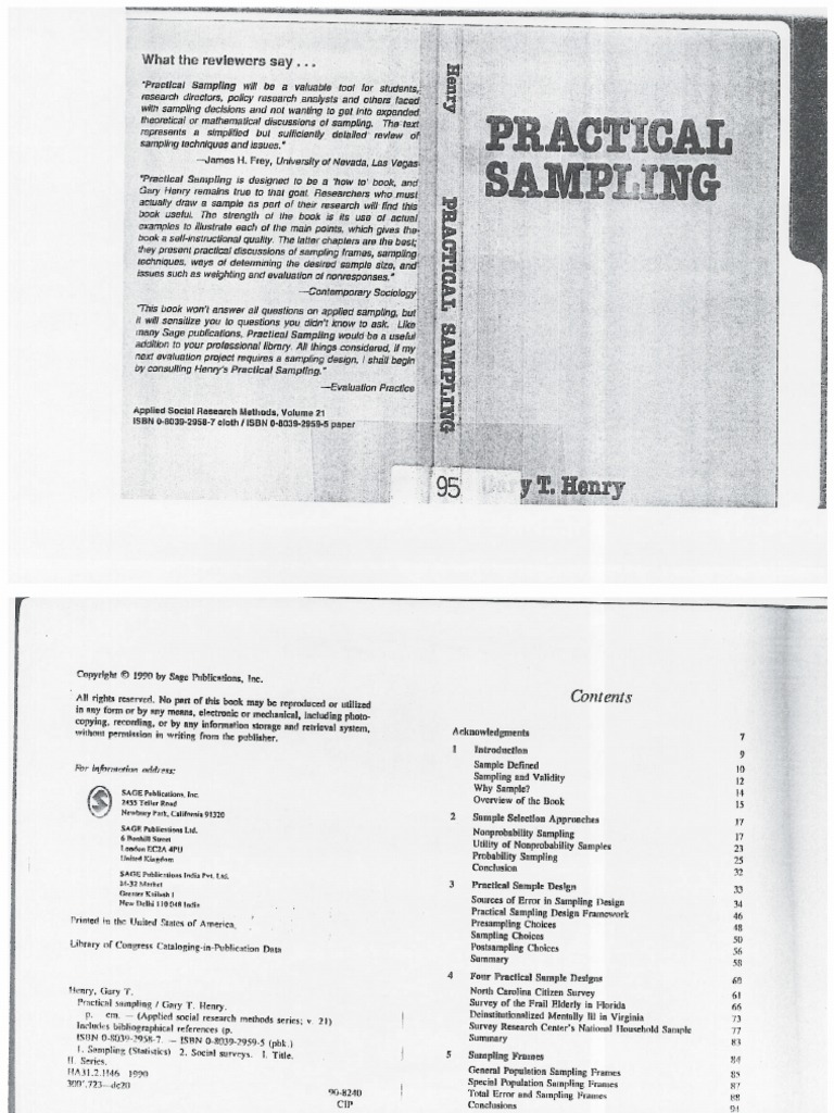 Practical Sampling Gary T Henry | PDF