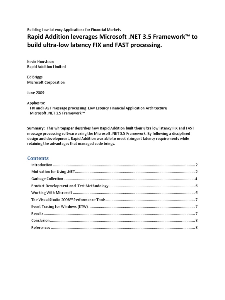 Building Low Latency Applications For Financial Markets | Download Free ...