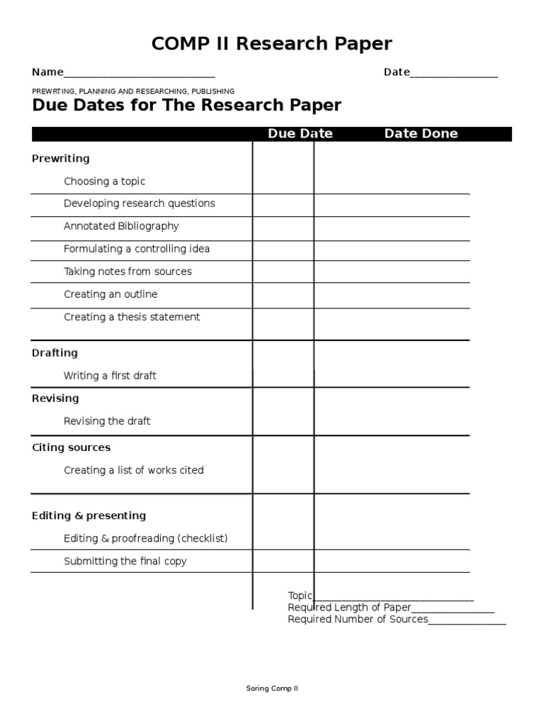 Due Dates | PDF