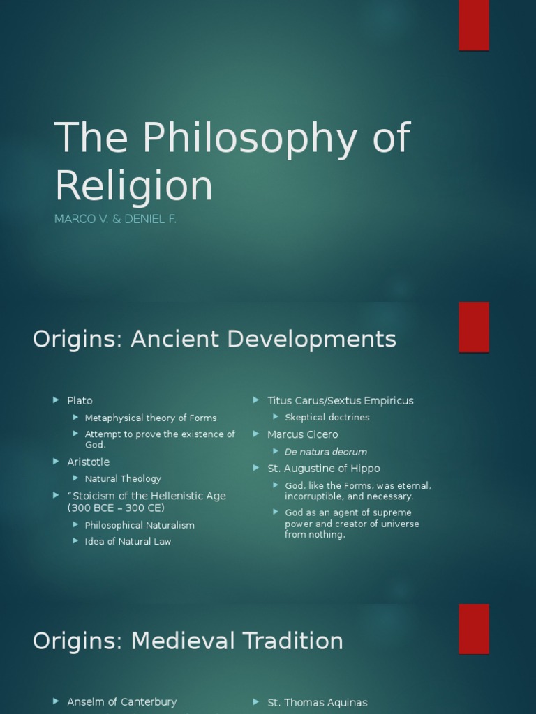 The Philosophy of Religion | PDF | Rationalism | Problem Of Evil