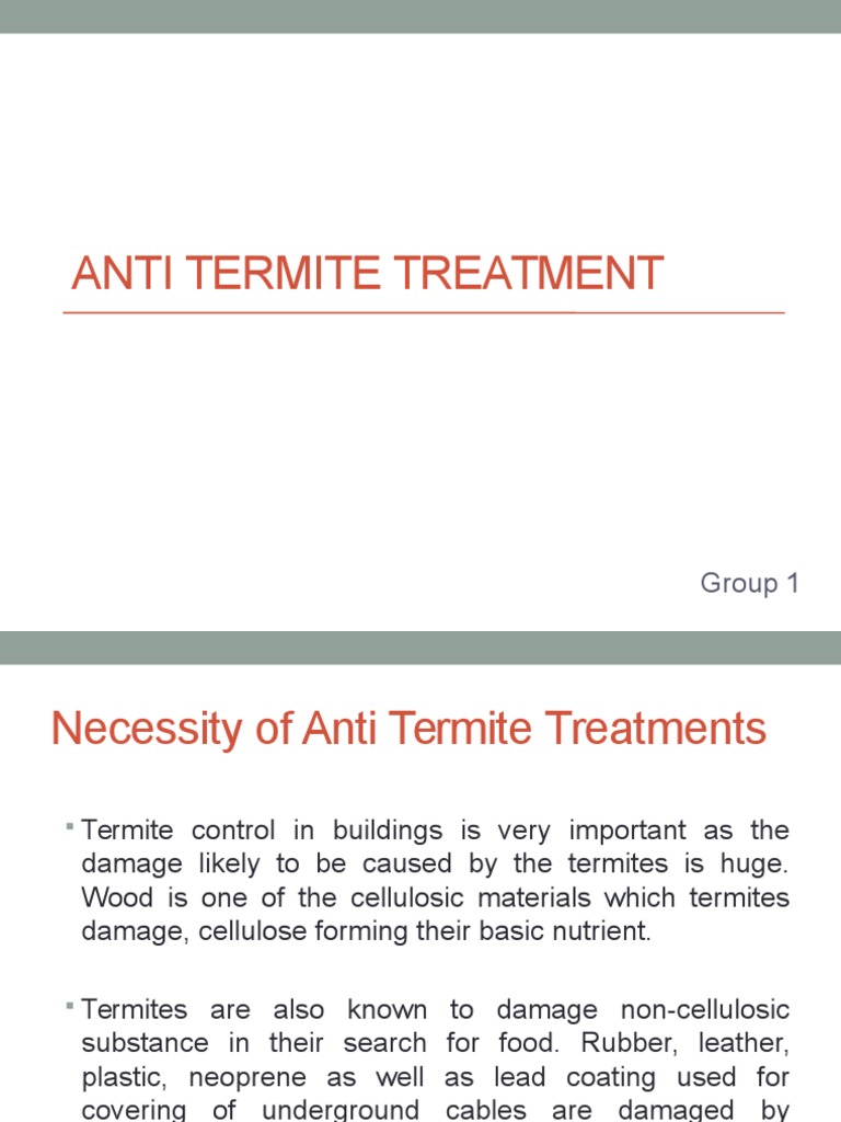 Anti Termite Treatment | Brick | Concrete
