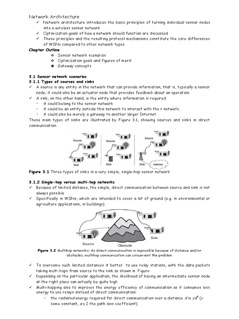 Network Node Architecture For | PDF | Wireless Sensor Network | Gateway (Telecommunications)