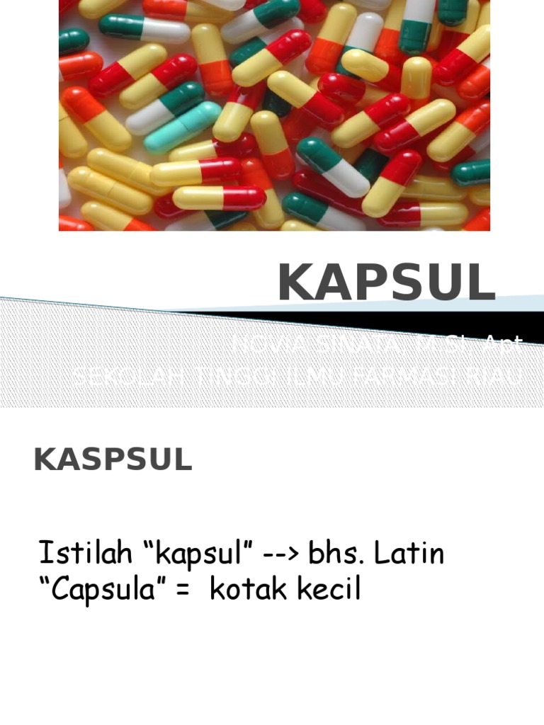 Panduan Kapsul untuk Farmasis | PDF