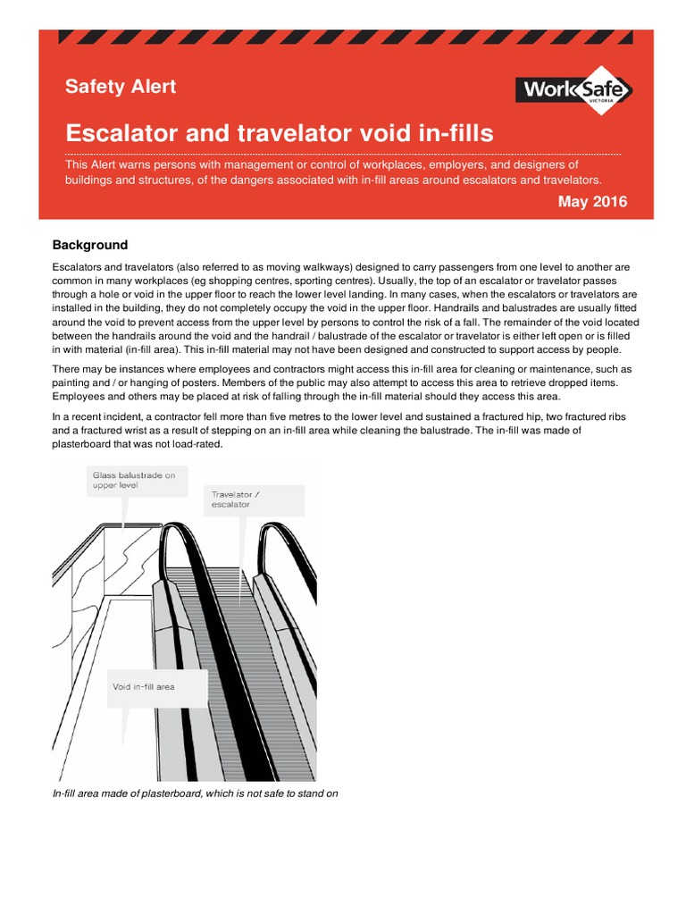 Escalator and moving walkway void in-fills | Escalator | Risk
