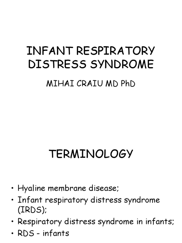 Infant Respiratory Distress Syndrome | PDF | Diseases And Disorders ...