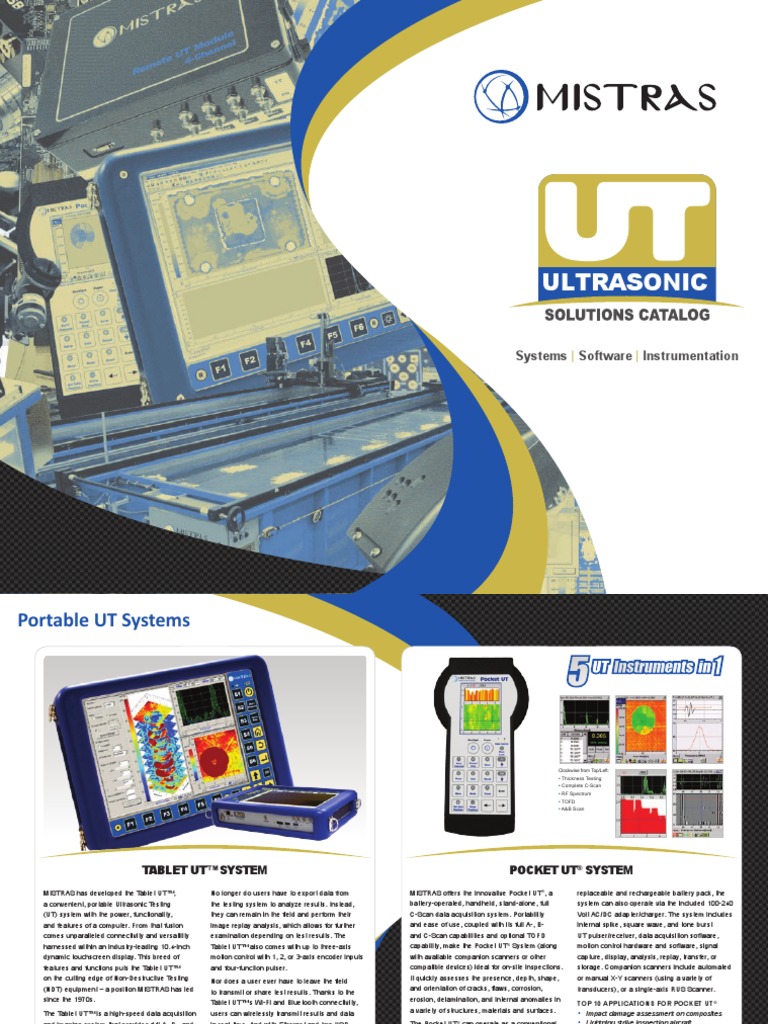 UT - Solutions - Catalog-Mistras Immersion Test Equipment PDF | PDF ...