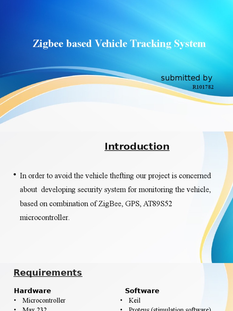 Zigbee Based Vehicle Tracking System: Submitted by | PDF ...
