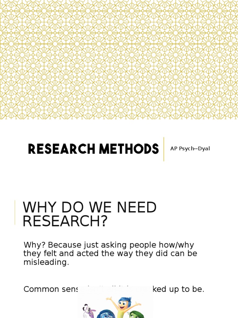 Importance of Research in Psychology | PDF | Experiment | Validity ...