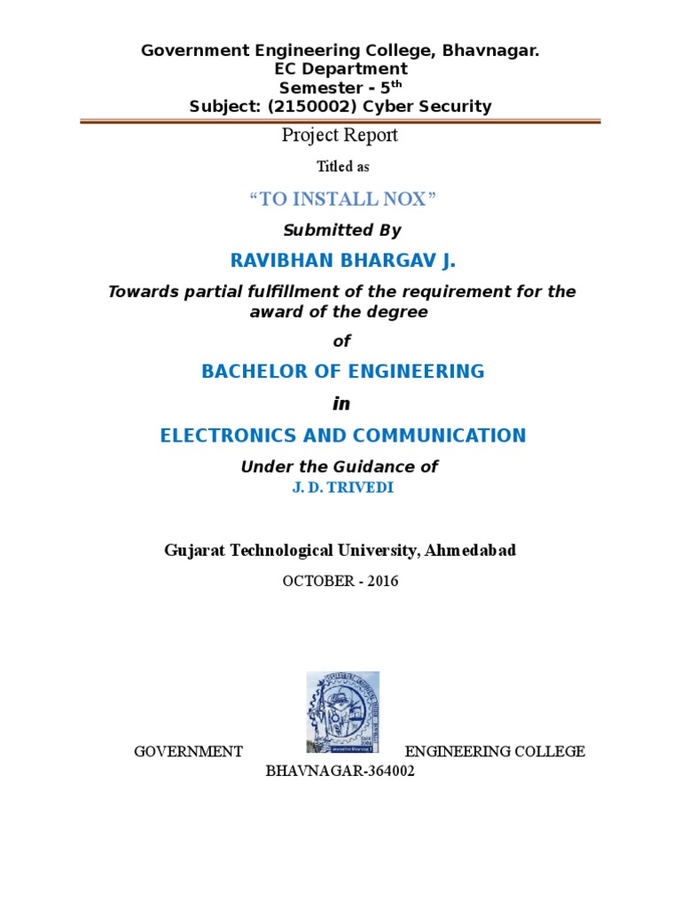 Install Nox: Cyber Security Project | PDF | Android (Operating System ...