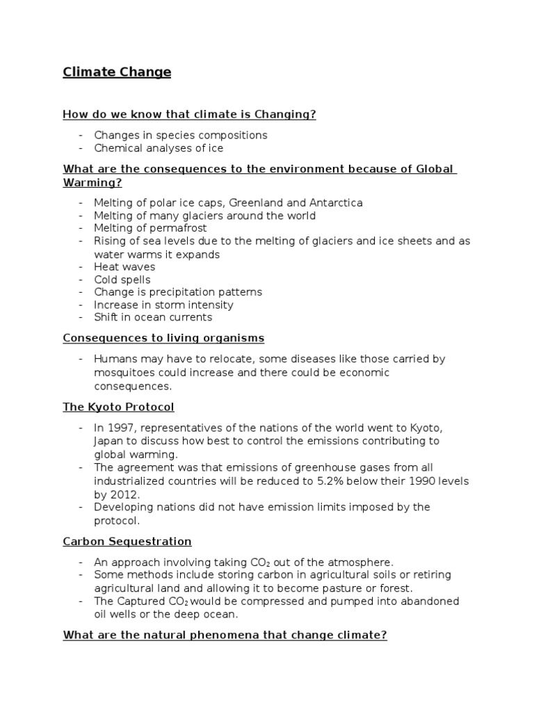 Climate Change | PDF