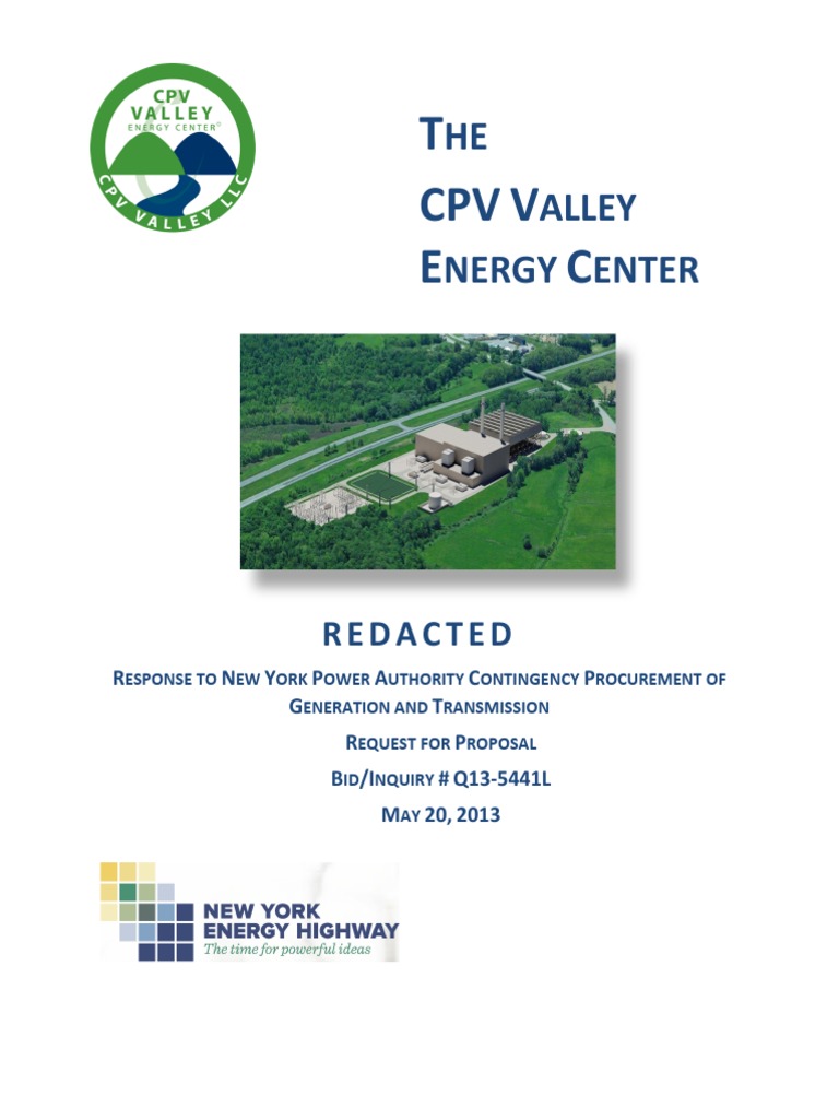 Original CPV Power Plant RFP & Project Overview | PDF | Electricity ...