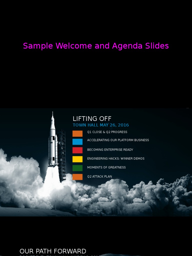 Sample Town Hall Slides | PDF | Manufacturing And Engineering | Science