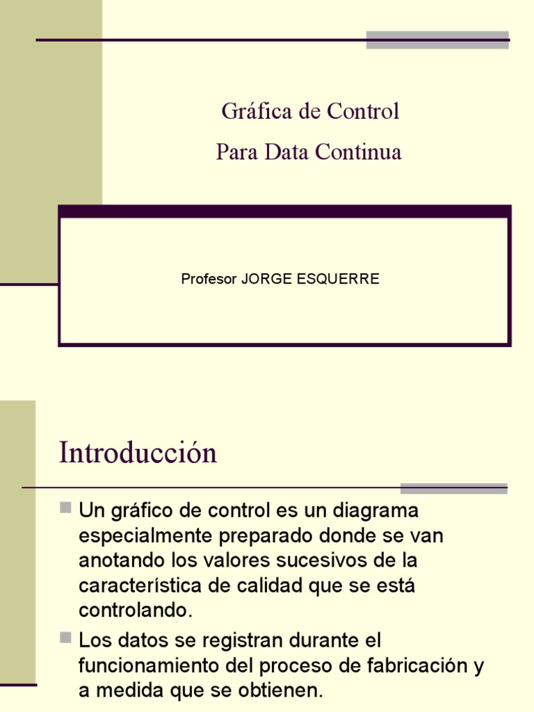 Graficas de Control XR | PDF | Medición | Calidad (comercial)