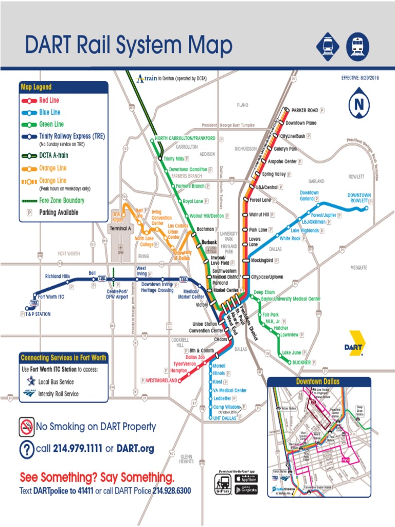 Dar Trail System Map 29 Aug 16 | PDF | Dallas | Railway