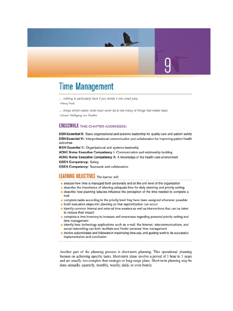 Leadership Roles & Management Functions in Nursing Chapter 9 | PDF