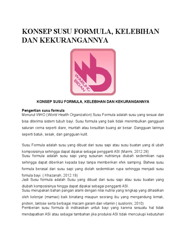 Konsep Susu Formula | PDF