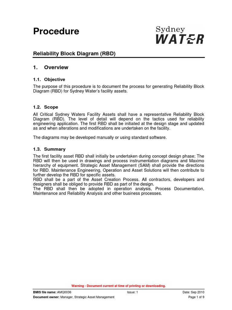 Developing Reliability Block Diagrams to Assess Asset Reliability in ...