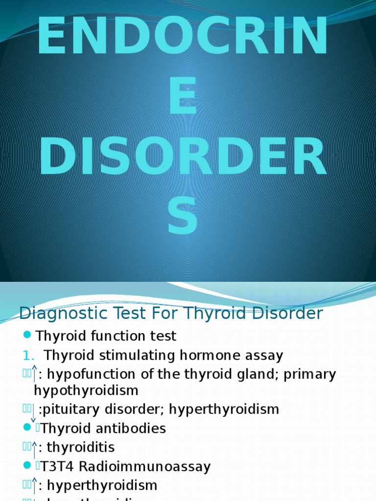 Diagnostic Tests for Endocrine Disorders: A Comprehensive Guide to ...