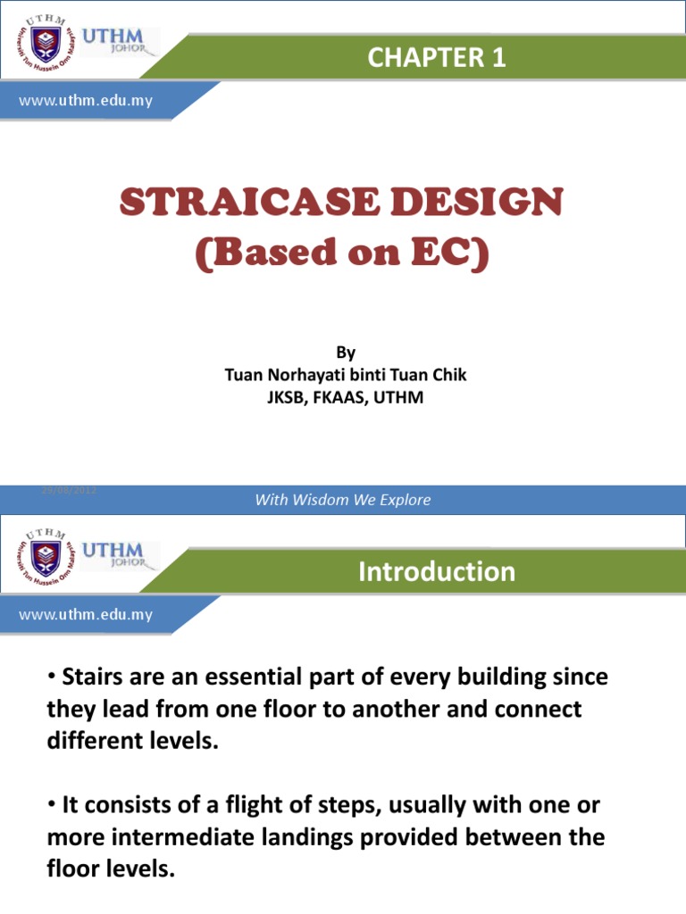 Design of Staircase According To Eurocode 2 | PDF | Stairs | Bending