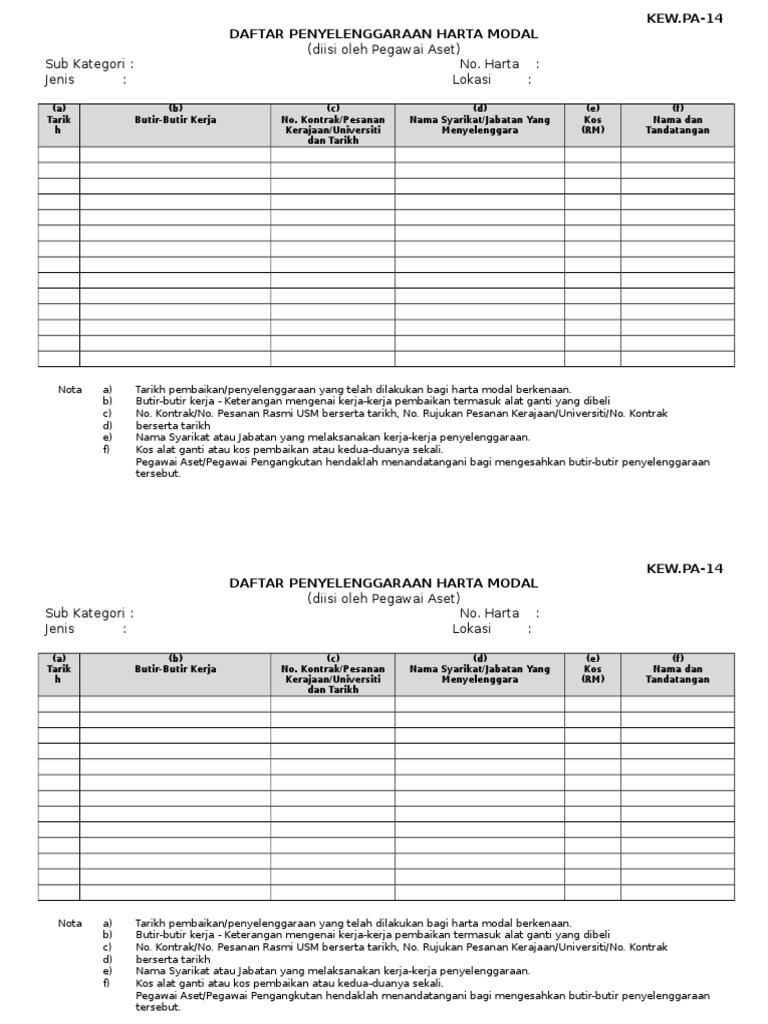 KEW PA 14 Selenggara Alatan | PDF