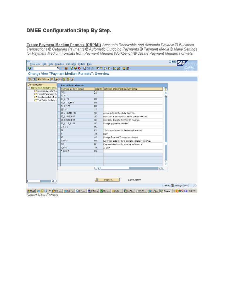 DMEE Configuration | PDF