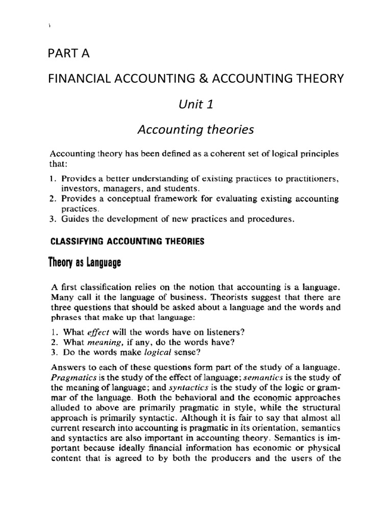 Financial Accounting - Accounting Theory | PDF | Derivative (Finance ...