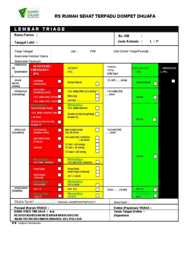 Format Triage RST | PDF