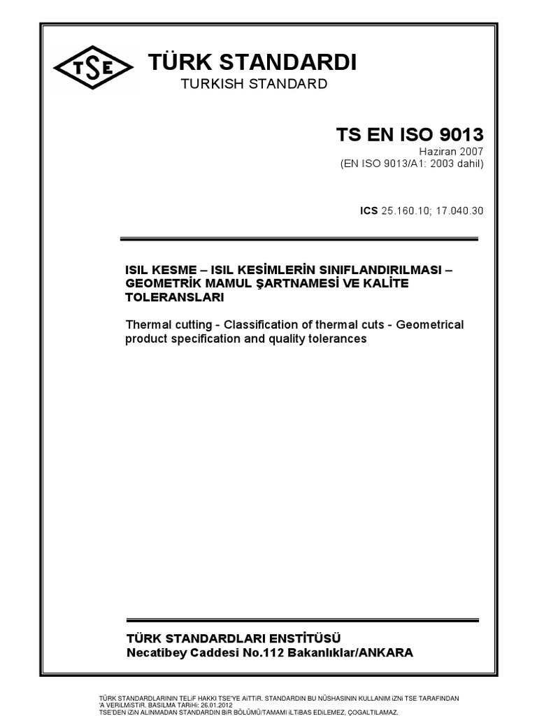 9013 TS EN ISO